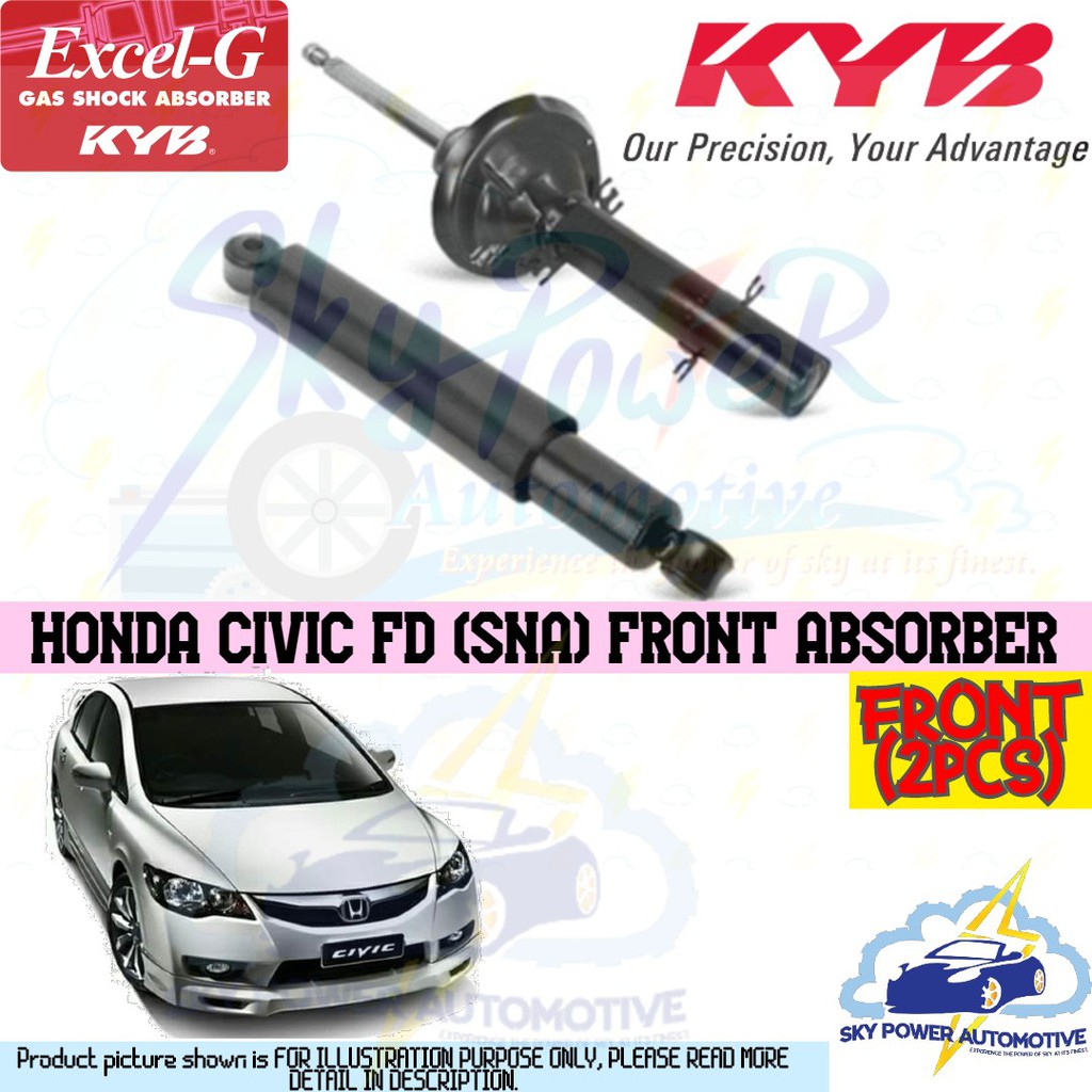 HONDA CIVIC FD (SNA) KAYABA (KYB) EXCEL-G GAS SHOCK ABSORBER (FRONT 2PCS) | Shopee Malaysia