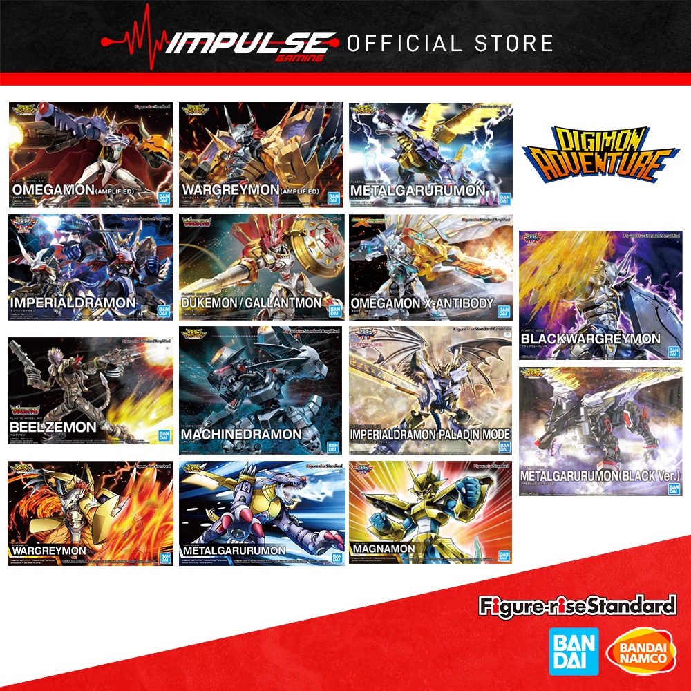 Bandai Figure-Rise Standard AMPLIFIED Wargreymon Imperialdramon ...