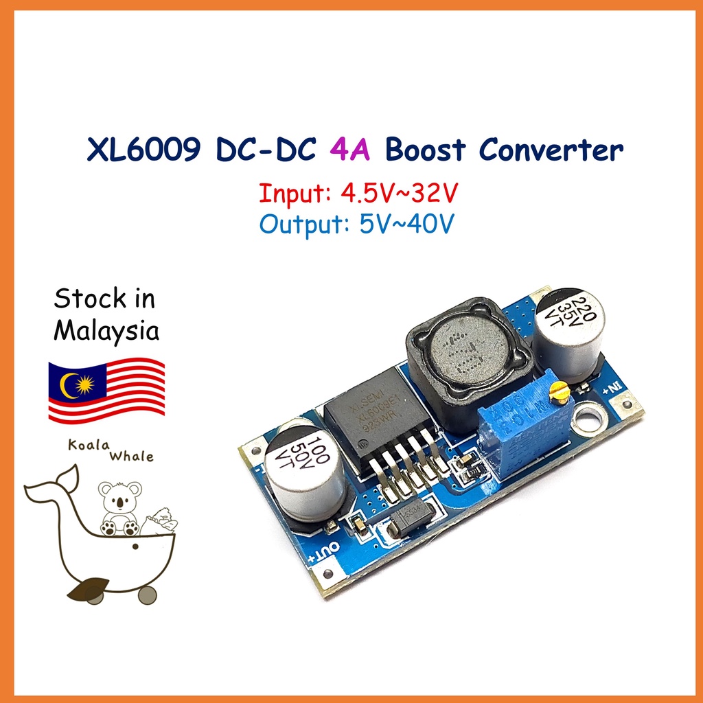 XL6009 DC-DC 4A DC Boost Converter Step Up Module Adjustable Voltage | Shopee Malaysia