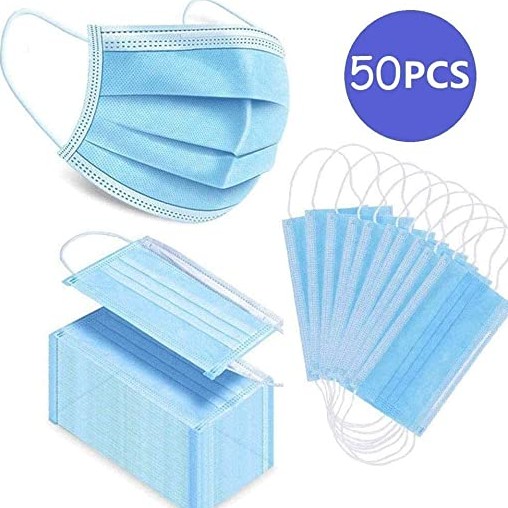 Face Mask 3-Ply - Anti-dust/Dust Proof (50 Pcs) | Shopee Malaysia