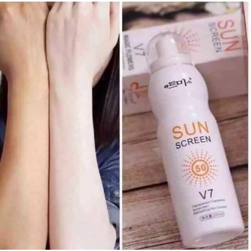 SPRAY SUN SCREEN V7 Spray terapi pelindungan matahari pelindung sinaran ...