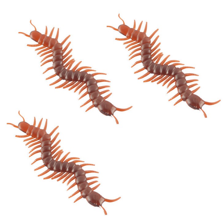 MSIA Ready Stock/ Fake Centipede 3 PCs Fool's Day Toy Centipede ...