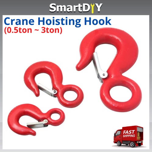 0.5T/0.75T/1T/1.5T/2T/3T Crane Hoisting Steel Hook Lift Big Eye Hook ...