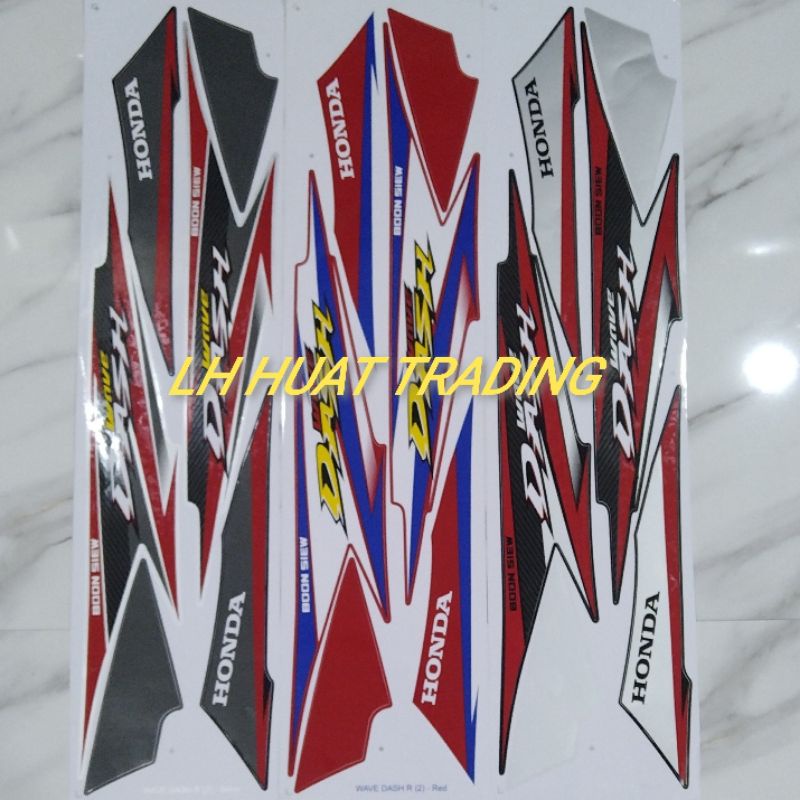 Honda 🌟Wave Dash R 110 V2 ( 2 )🌟 Body Sticks | Shopee Malaysia