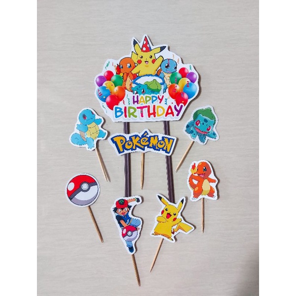 Pokemon TOPPER / POKEMON CAKE TOPPER / POKEMON CAKE TOPPER / POKEMON ...