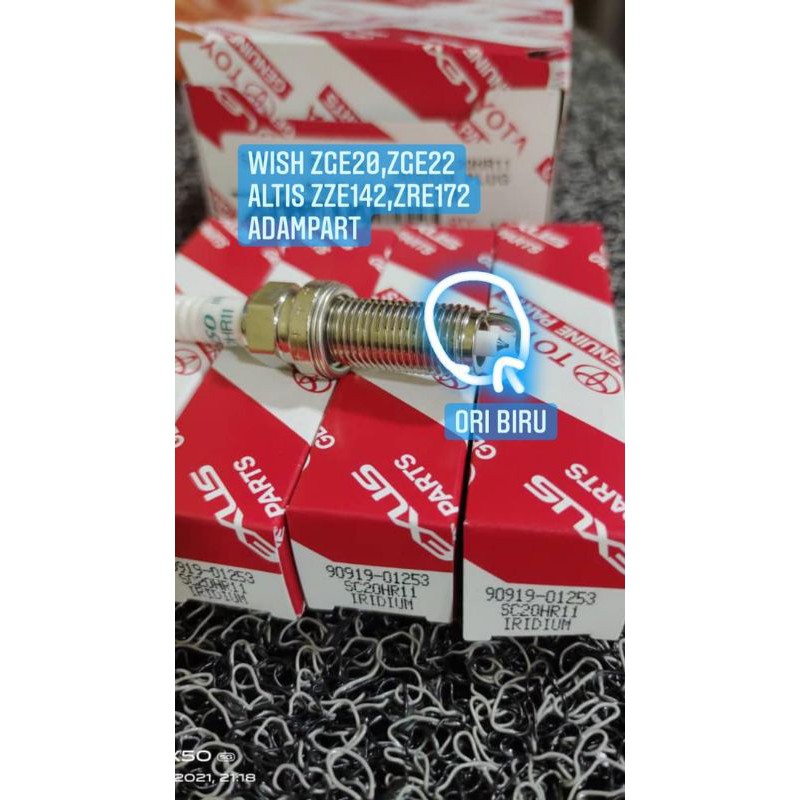TOYOTA WISH ZGE20,ALTIS ZRE17🔥IRIDIUM SPARK PLUG ORIGINAL TOYOTA ...