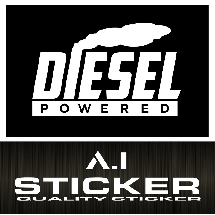 Diesel Power Sticker kereta Window Bumper Sticker Car Truck Loud Smoke ...