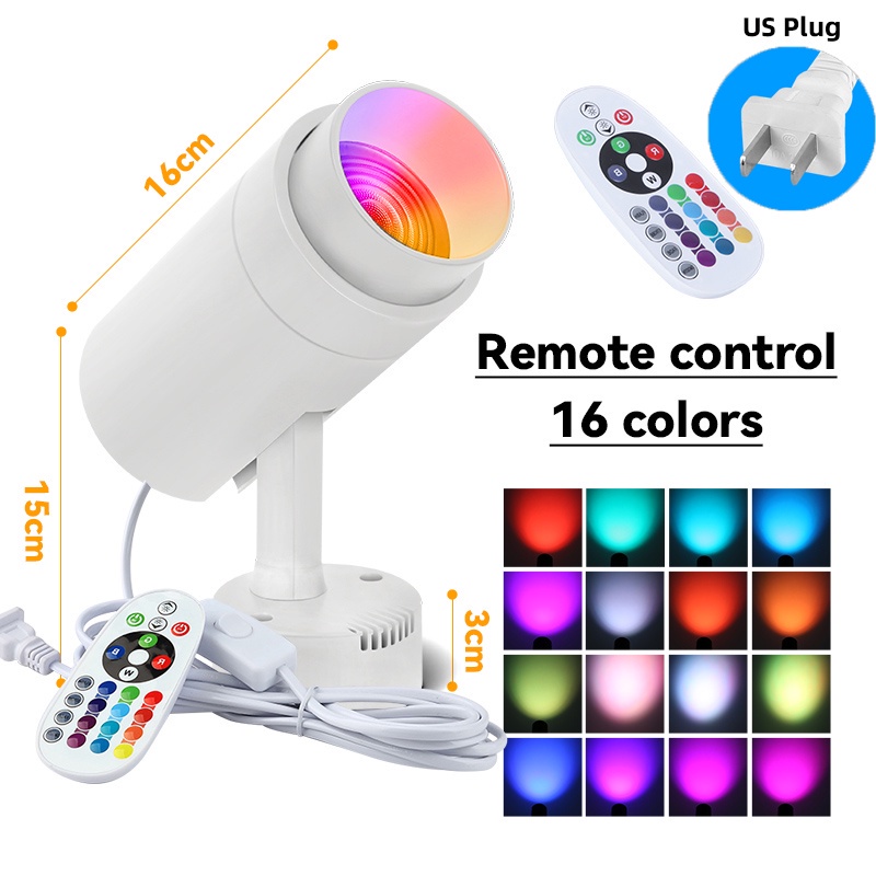 Led Track Light RGB Spotlight 20W 24W Colorful Track Light Rail for ...