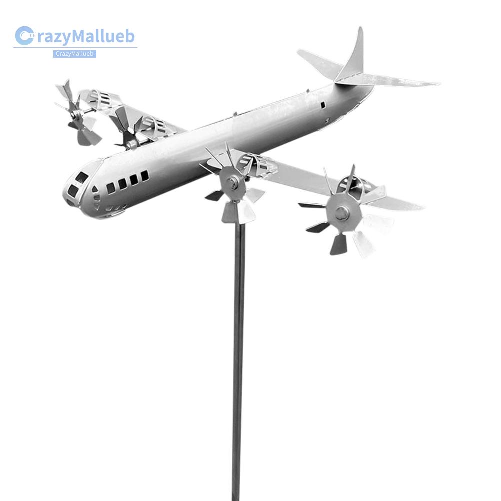 Metal Airplane Windmill Aircraft Wind Spinners Outdoor Garden ...