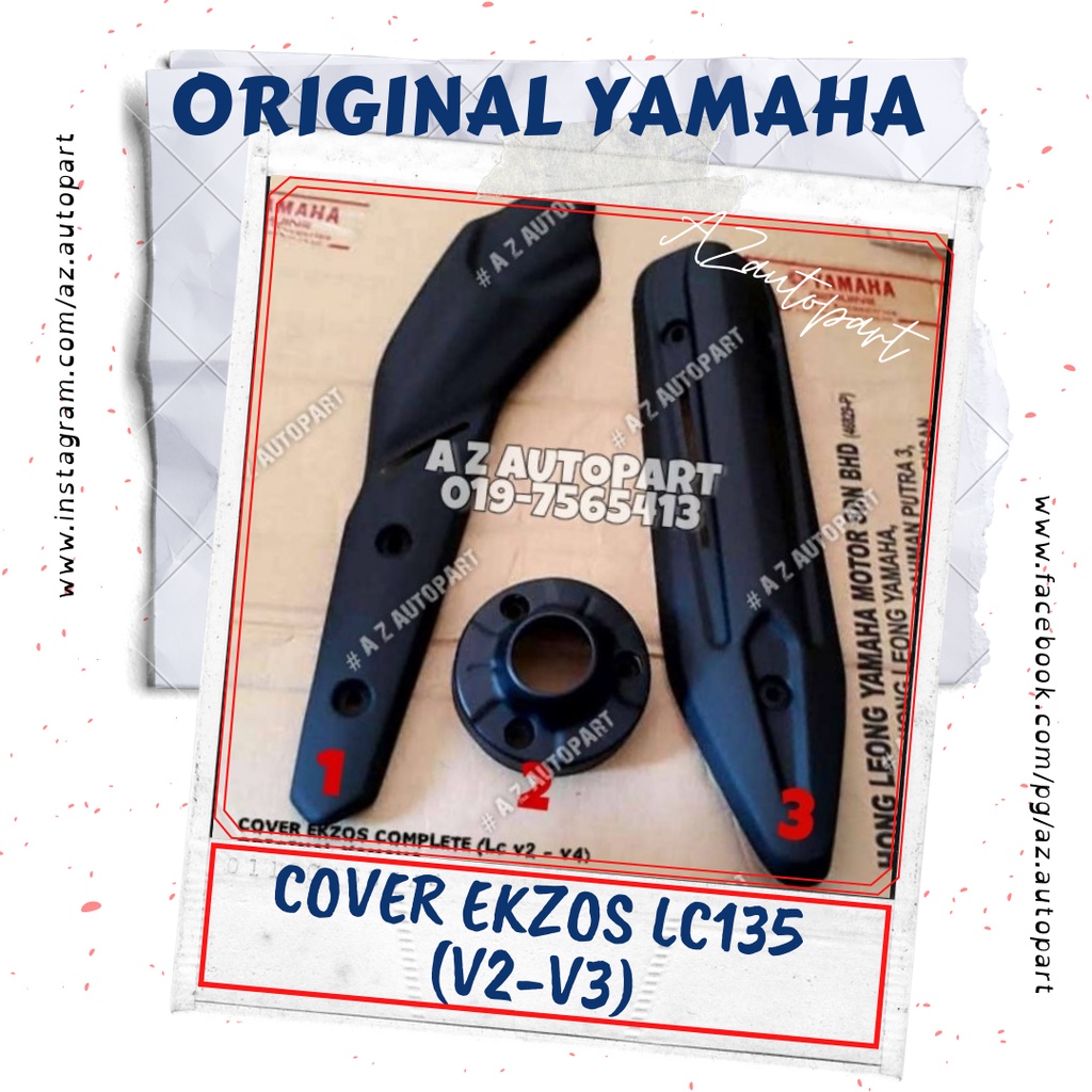 🔥ORIGINAL YAMAHA🔥 BAHAGIAN - BAHAGIAN COVER EKZOS LC135 (BUKAN SET ...