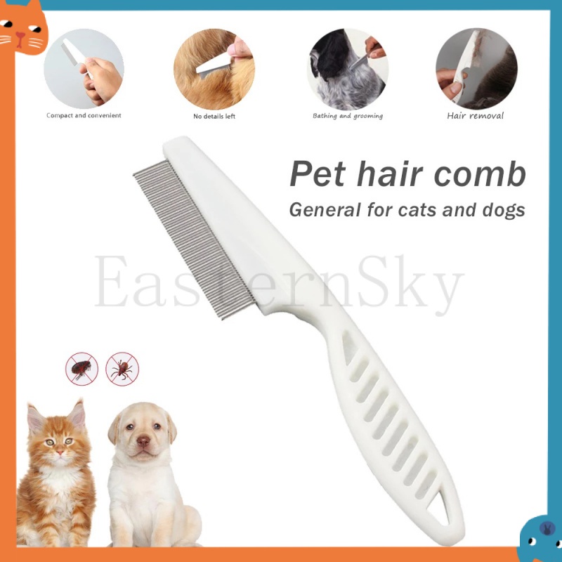 Cat And Dog Protection Flea Comb Stainless Steel Insect Repellent Brush Pet Care Combs Hair ...