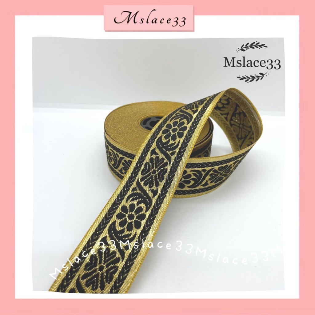 (1 Roll)1.5'' / 1'' / 0.5'' Reben Songket /Reben Konvo/Convo/Jubah ...