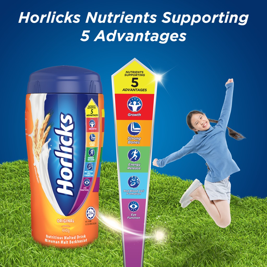 Horlicks Original Nutritious Malted Drink Jar (440g) | Shopee Malaysia