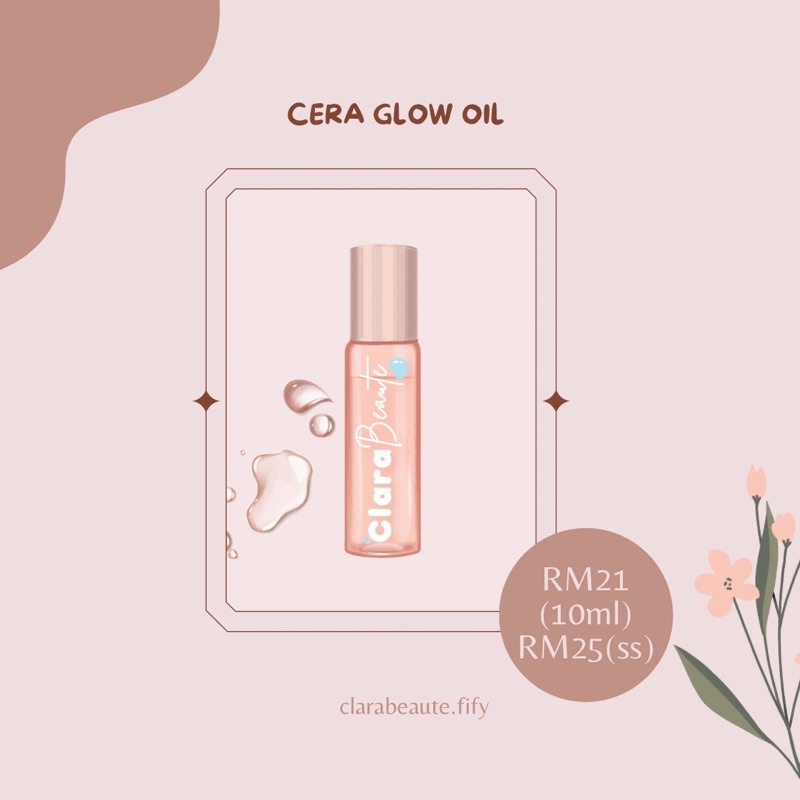 CERA GLOW OIL BY CLARABEAUTE | Shopee Malaysia