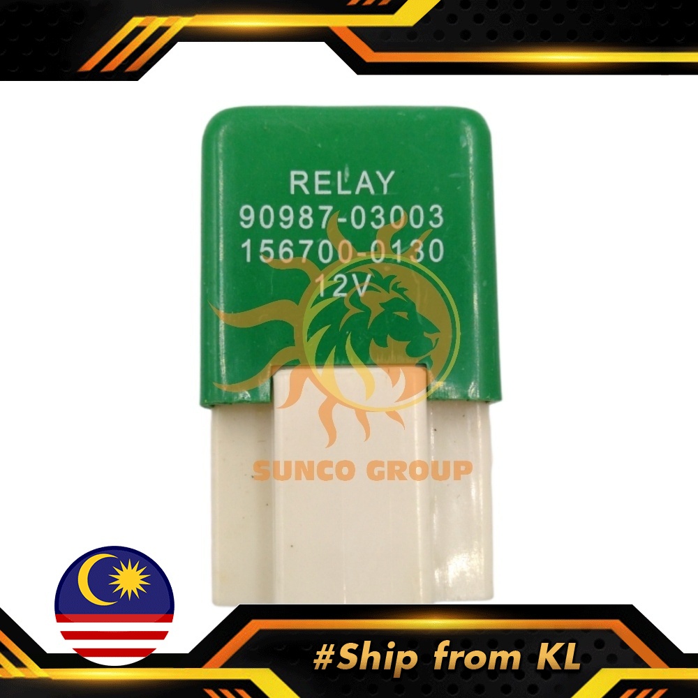 Toyota Corolla AE101 Fuel Pump Relay Multi Use 4 Pin 90987-03003 ...