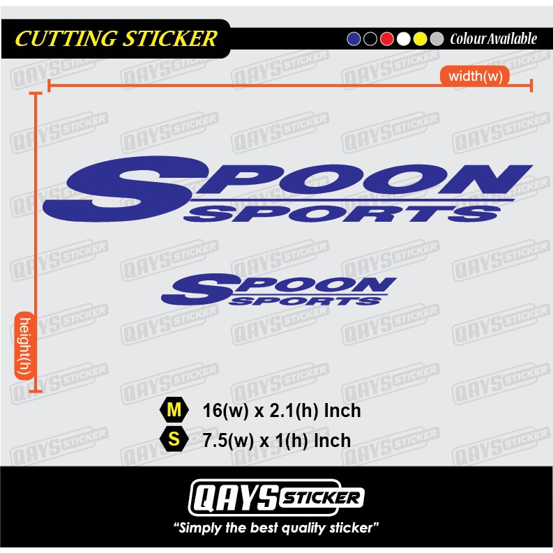 1 pc Sticker spoon sport #windscreensticker #outdoorsticker #honda # ...