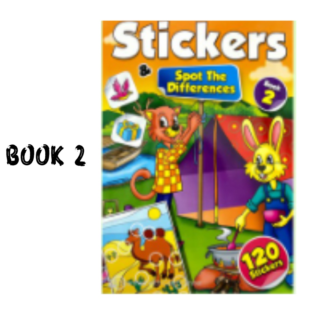 Stickers & Spot The Differences | 120 Sticker For Kids | Fun Learning ...