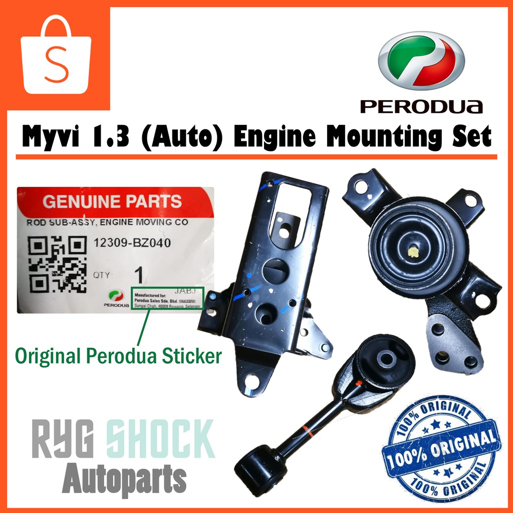 ORIGINAL PERODUA MYVI & LAGIBEST & ICON 1.3 ENGINE MOUNTING SET ...