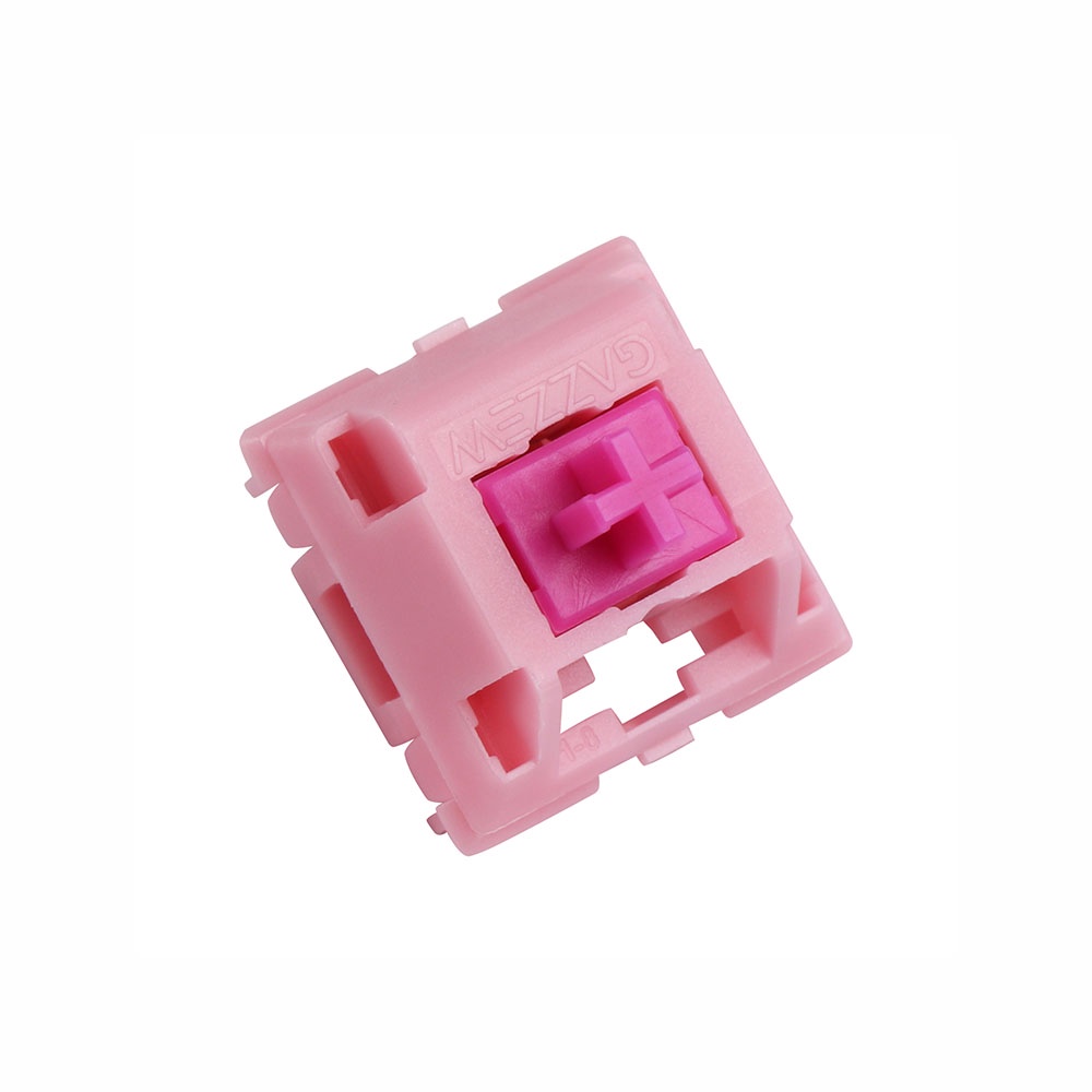 Gazzew Boba gum pink silent Linear Bobagum RGB for Mechanical keyboard custom switch 5pin 52g ...