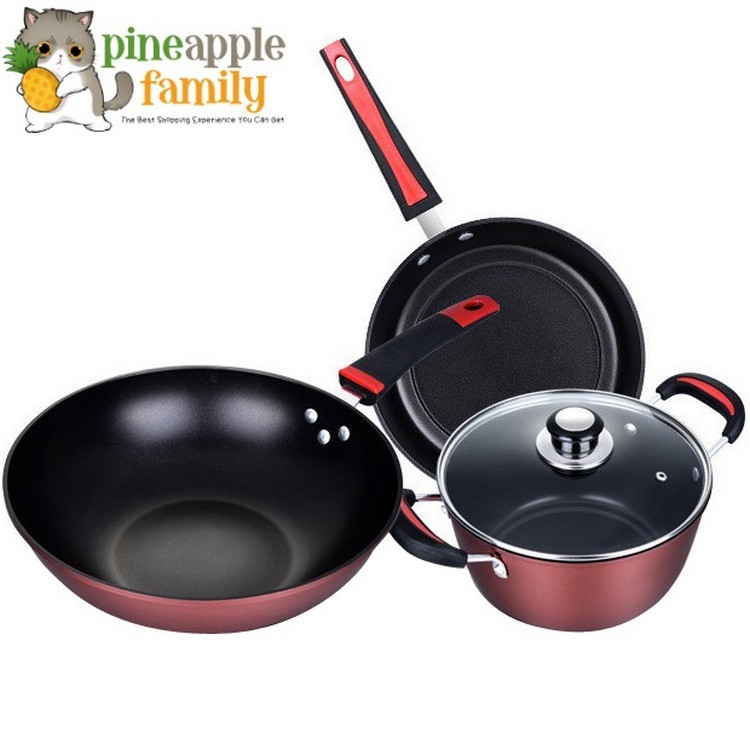 Owen Set of 4 Non Stick Cookware | Shopee Malaysia