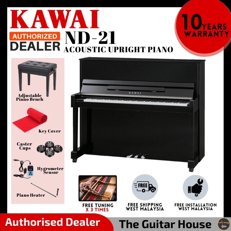Kawai ND-21 Acoustic Upright Piano - Ebony Polish (ND21 / ND 21) | Shopee Malaysia