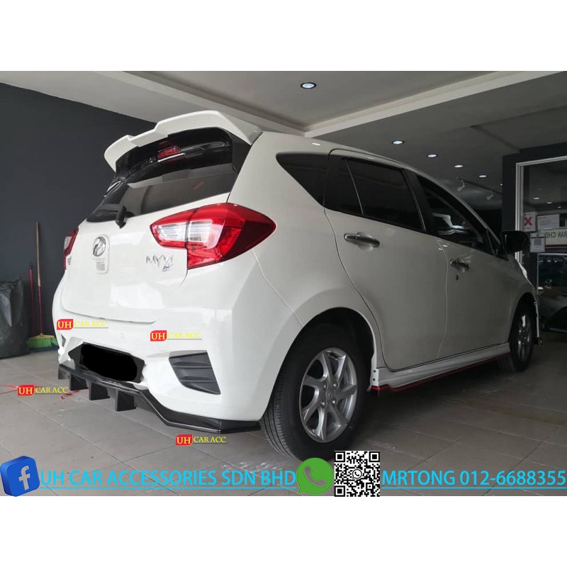 Perodua Myvi New 2018-2020 Rear Diffuser Lip Lips Bodykit [READY STOCK ...