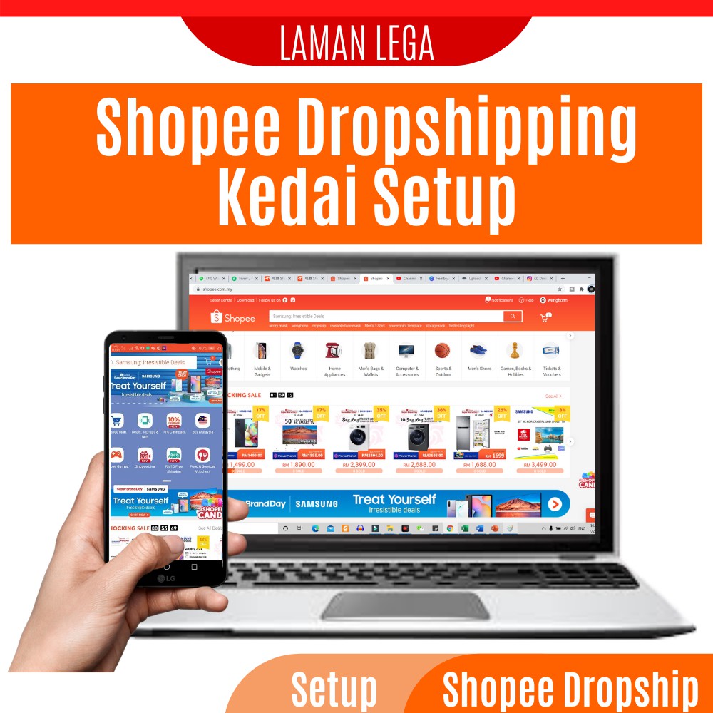 LAMAN LEGA Shopee Drosphip Kedai Set Up Automated System Software Untuk ...