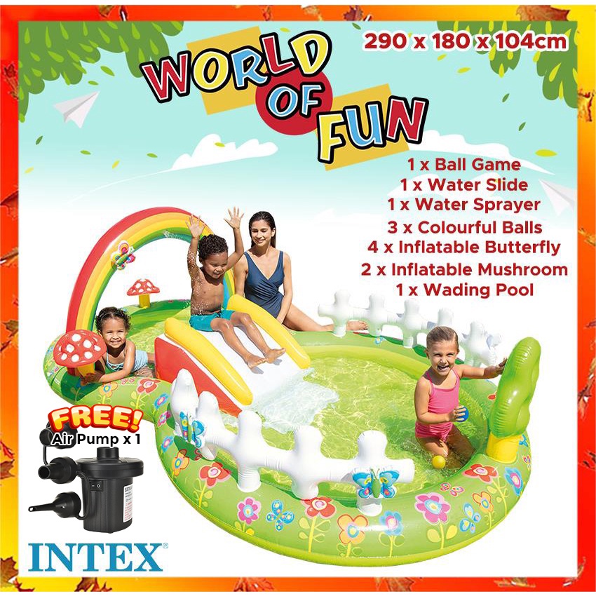 INTEX ORIGINAL 10 DESIGN Play Center Children Toy Playground Inflatable ...
