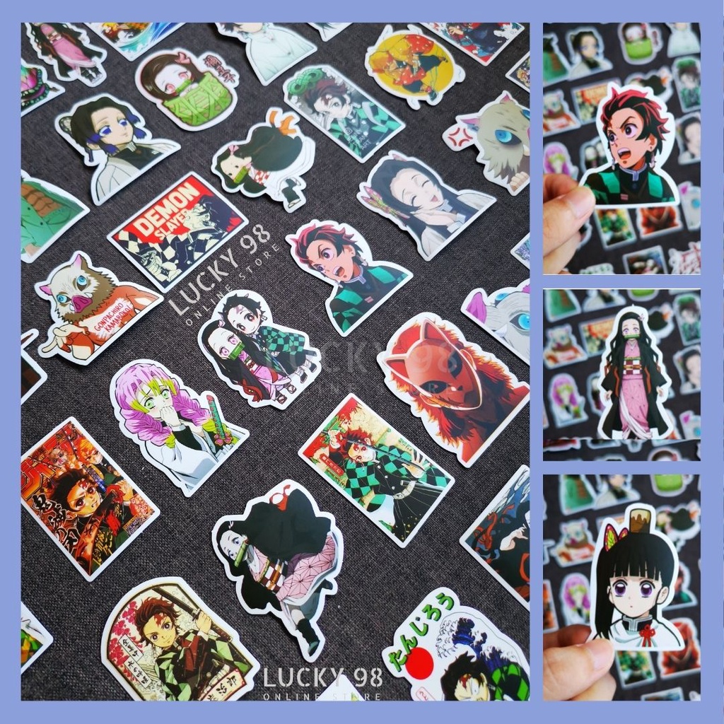 🔥🇲🇾 Ready Stock🔥 50 pieces of Japanese Anime Sticker Demon Slayer ...