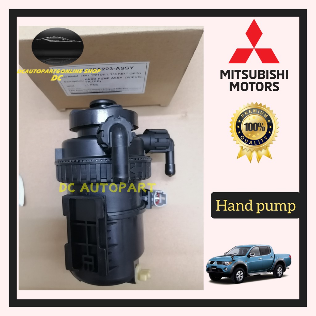 MITSUBISHI TRITON L200 KB4T HAND PUMP WITH FILTER ( 2PIN ) | Shopee ...