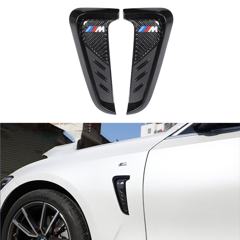 BMW Car Side Fender Air Vent Trim Covers Shark Gills Stickers for G20 ...