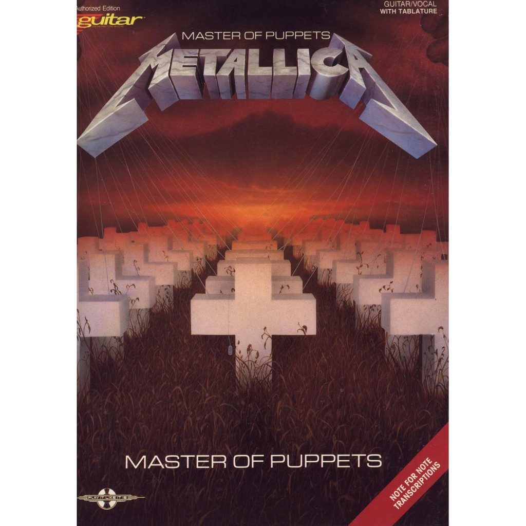 (Guitar Pdf fmt) Metallica - Master of Puppets (Guitar Vocal with Tablature) | Shopee Malaysia