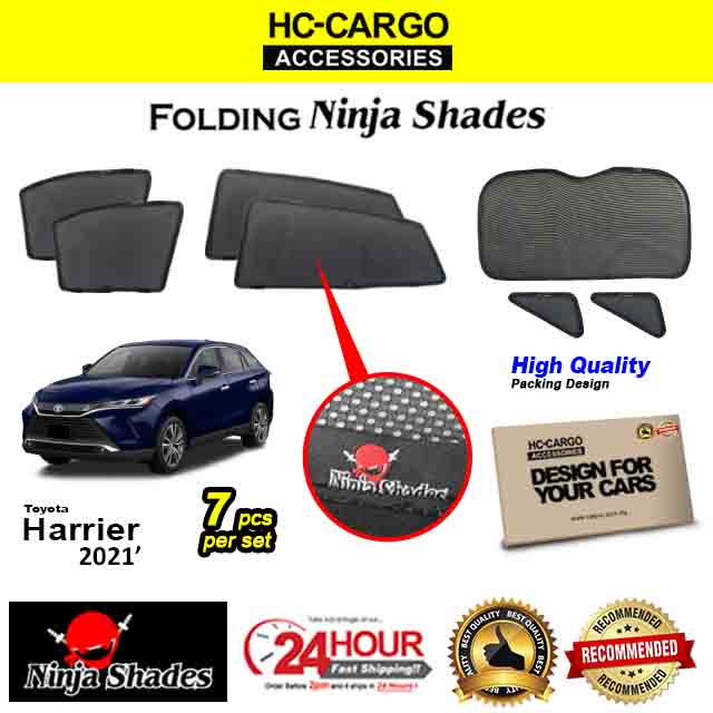 Toyota Harrier XU80 2021 - 2022 Magnetic Ninja Shades Sunshade (7 Pcs ...