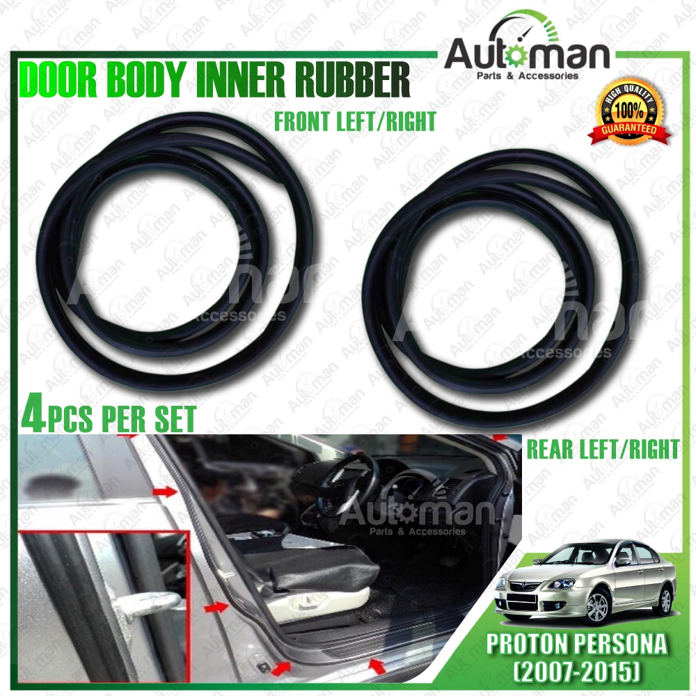 Proton Persona Old 2007 - 2015 Door Inner Rubber Body Lining Getah ...