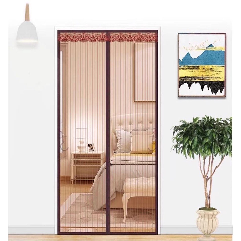 LYT ONLINE Magnetic Mesh Screen Door Anti Mosquito Net Curtain/ Kelambu ...