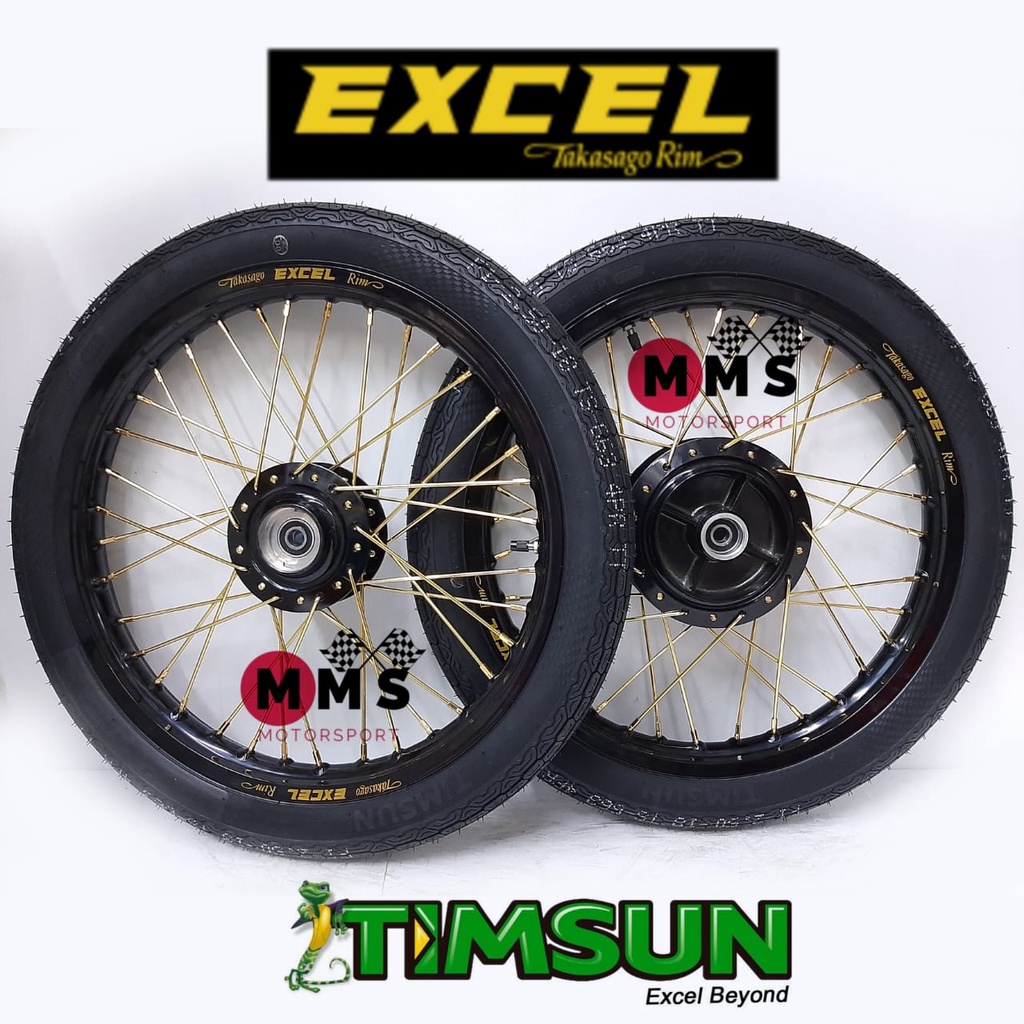 RXZ Set Takasago Excel Japan 1.60x18, RCB Lidi Gold, Hub Gantang HLY ...