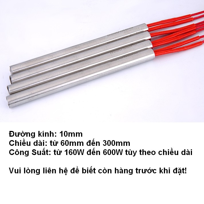 Phi 14, Heating rod, thermostat, single-ended dry resistor, heating ...