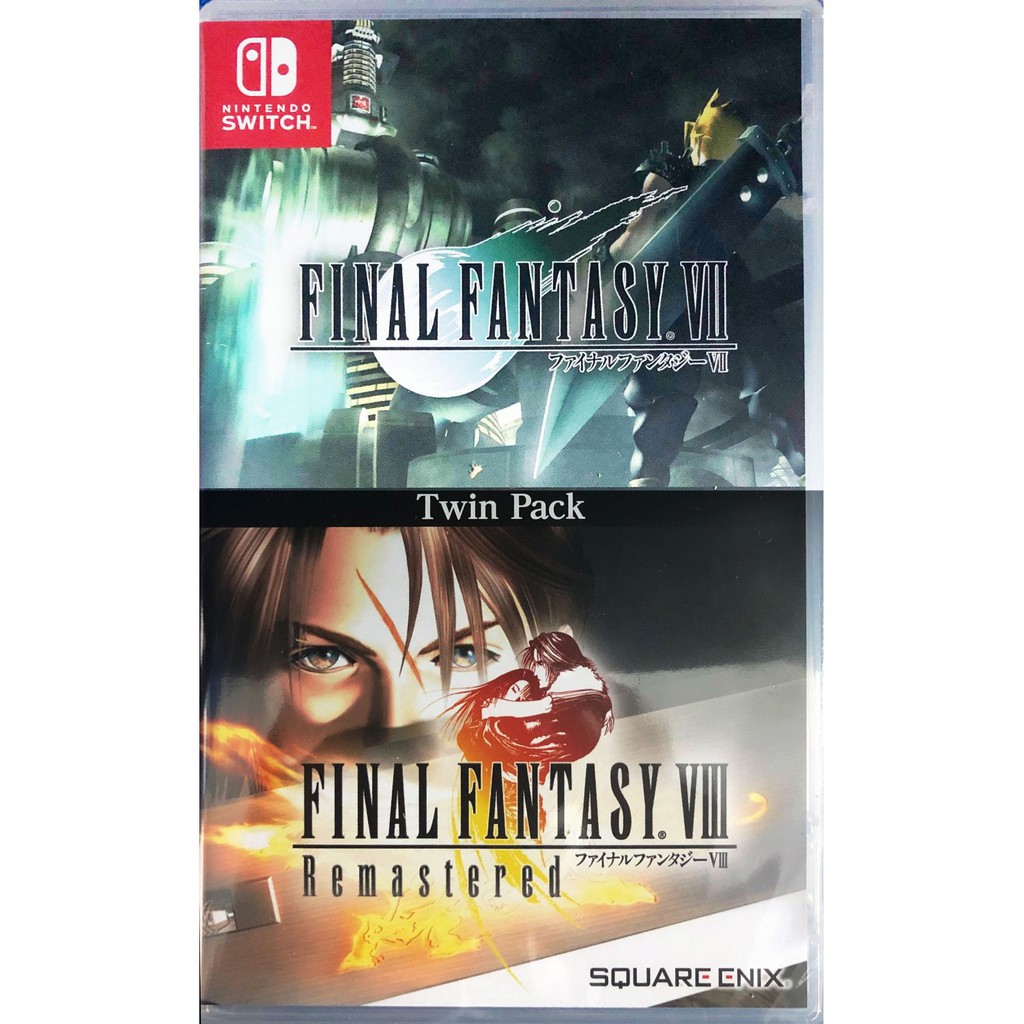 NSW Nintendo Switch Final Fantasy VII & Final Fantasy VIII Twin Pack ...