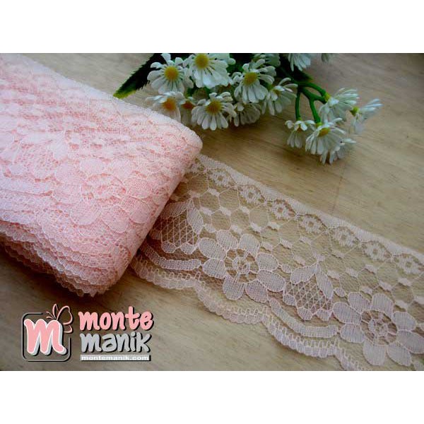 Peach 6cm Wide Water Lace (TILE-07) | Shopee Malaysia