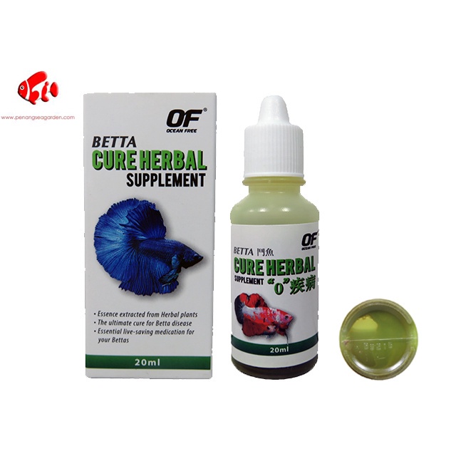 Ocean Free Betta Cure Herbal Supplement 20ml 斗鱼“0”疾病 | Shopee Malaysia