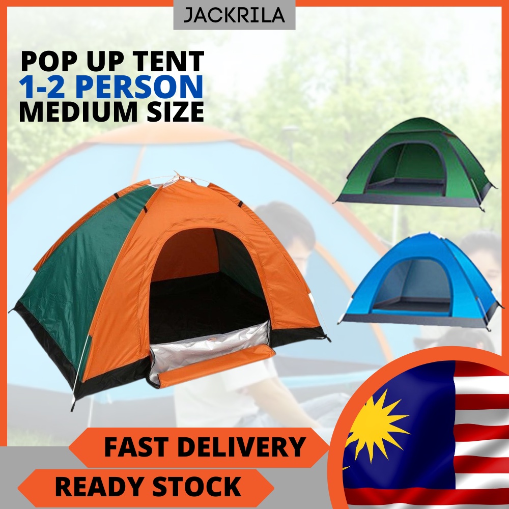 🔥 READY STOCK🔥 Jackrila Camping Khemah Outdoor Pop Up 1-2 persons ...