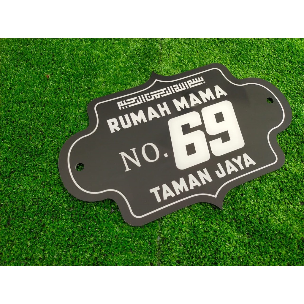 PLAT RUMAH / SIGNAGE RUMAH / SIGNBOARD RUMAH / NOMBOR RUMAH (CUSTOM ...