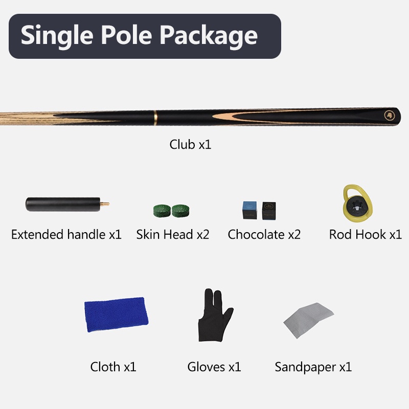 Snooker Cue Poll Cue Pool Cue Billiard Cue Handmade 3/4 Structure with ...