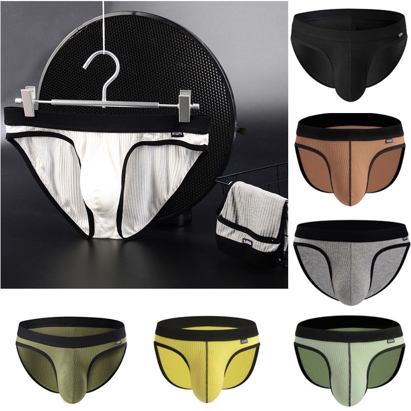 8 Colors GTOPX MAN Men's Threaded Low Rise Modal Briefs Comfortable ...