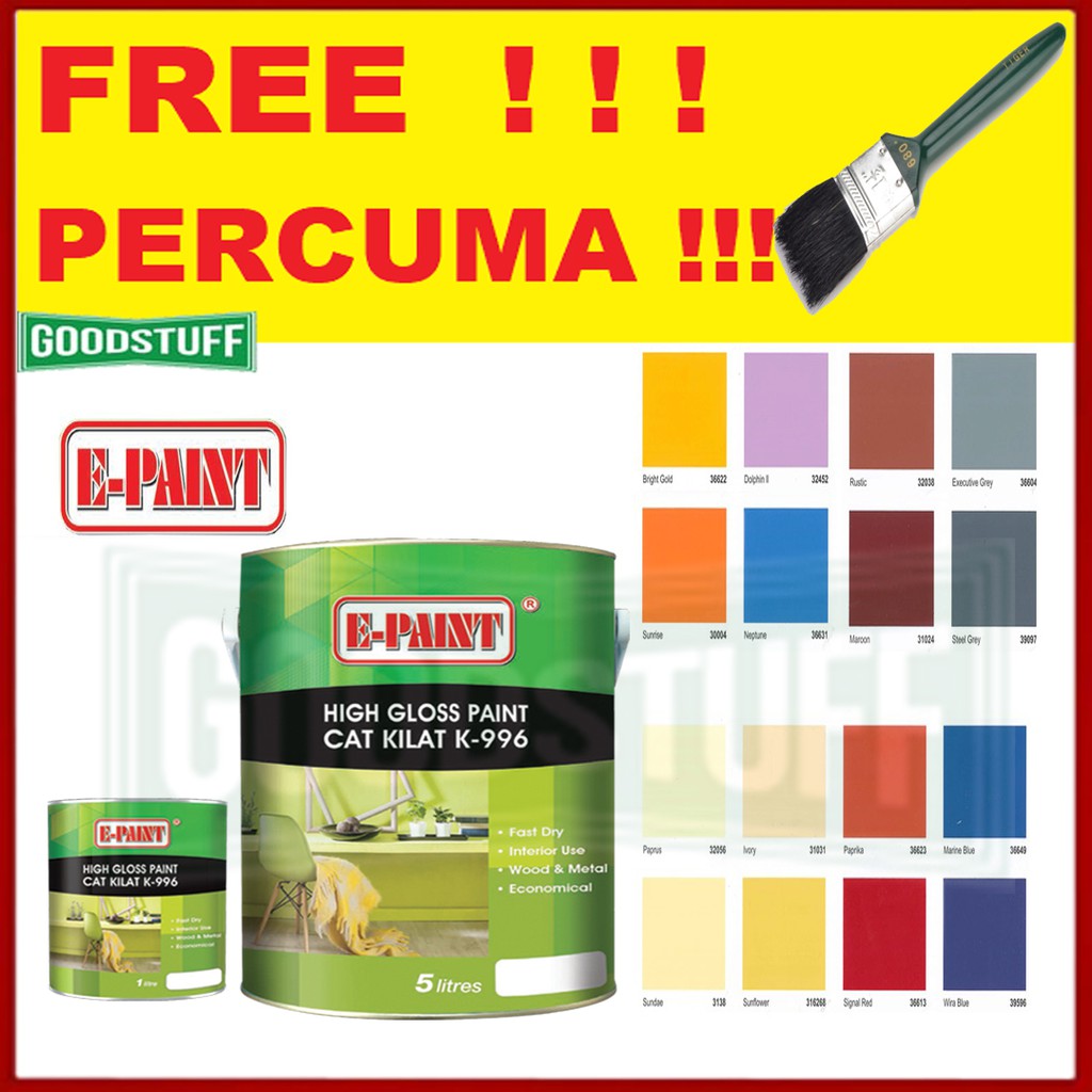 💥READY STOCK💥 5LT KTH High Gloss Paint K-996 SANCORA MELUX77 SUPER ...
