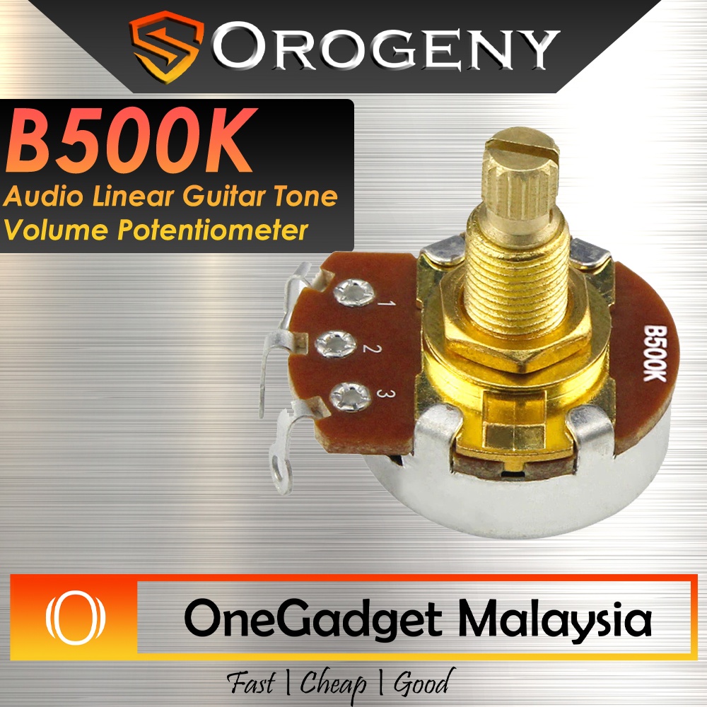 Orogeny Gold A250K B250K A500K B500K Audio Linear Guitar Tone Volume ...