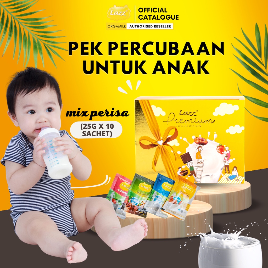 LAZZ Susu Kambing Premium Collection Trial Pack Untuk Anak 250g ...