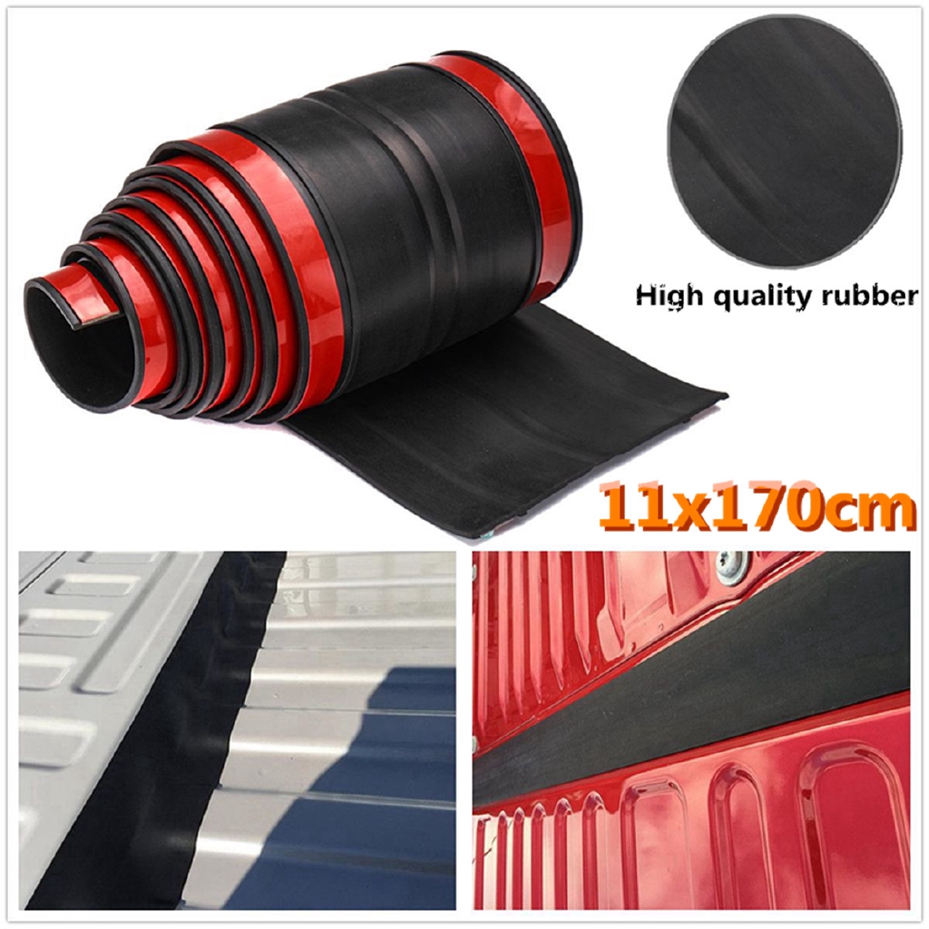 170cm Universal Rubber Truck Bed Tailgate Gap Guard Cover Filler Lip ...