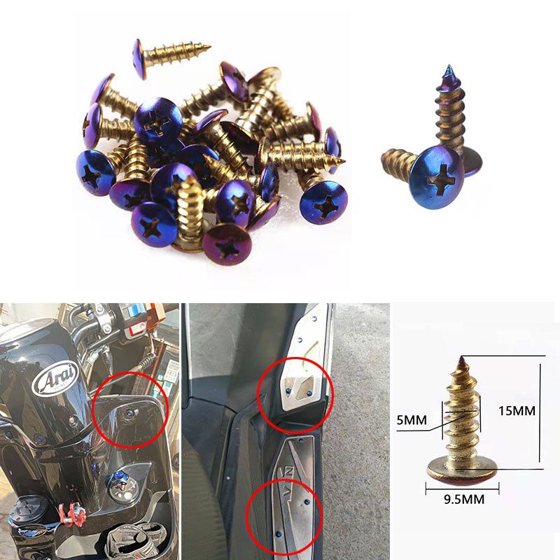 [Ready Stock] M5 Stainless Steel SKRU TITANIUM GOLD UNIVERSAL SKRU ...