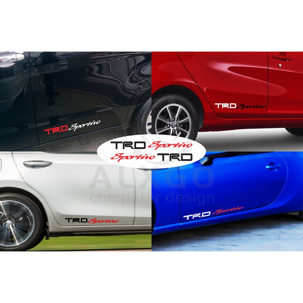 2's (1 Pair) Toyota Car Sticker Decals TRD Sportivo | Shopee Malaysia